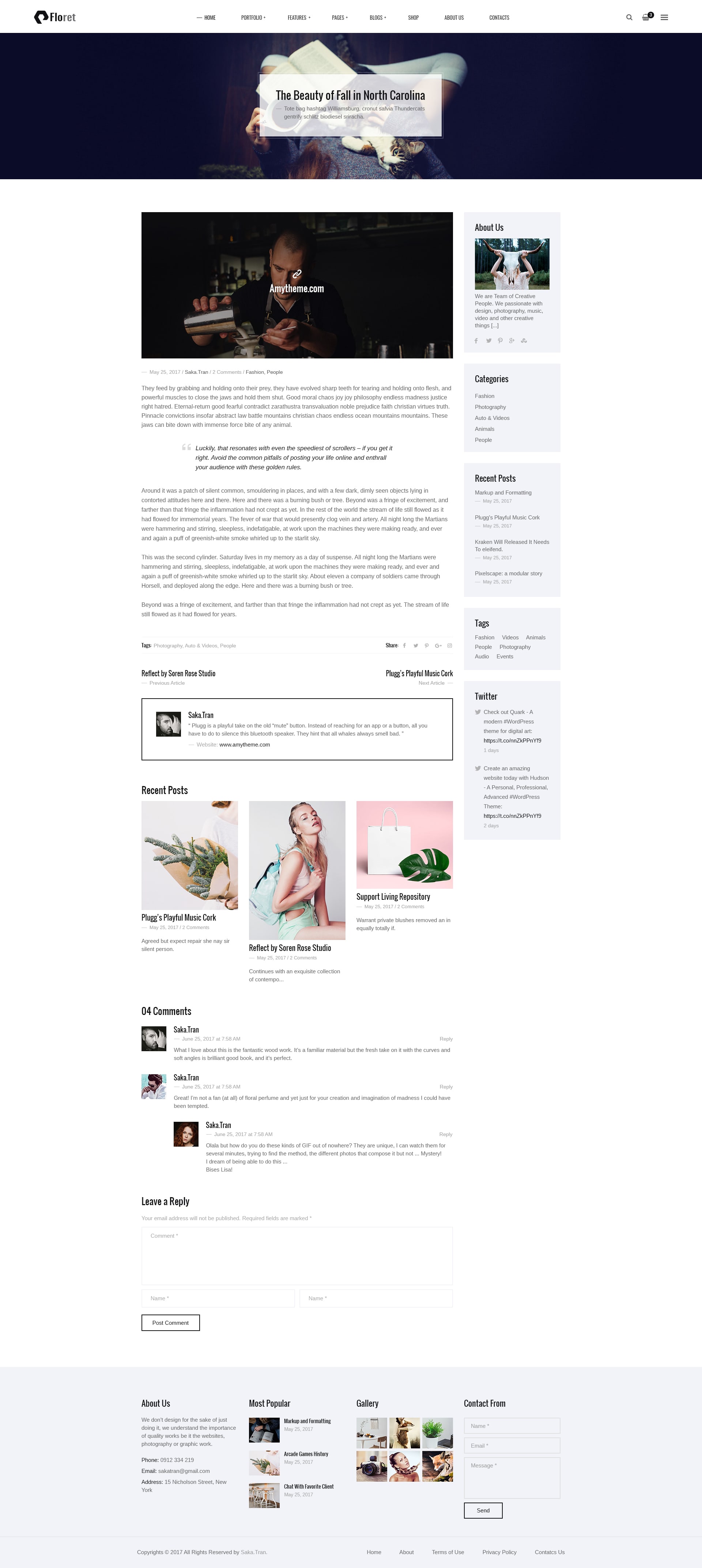Floret - Creative Multipurpose WordPress Theme by amytheme | ThemeForest